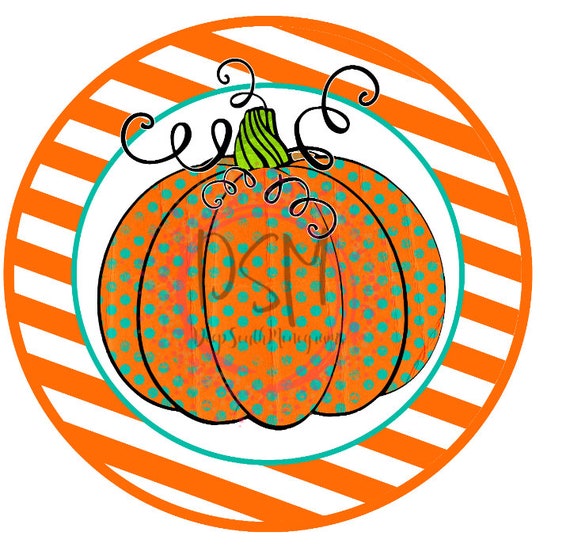 Polka Dot Pumpkin Digital Clip Art PNG Sublimation Download | Etsy
