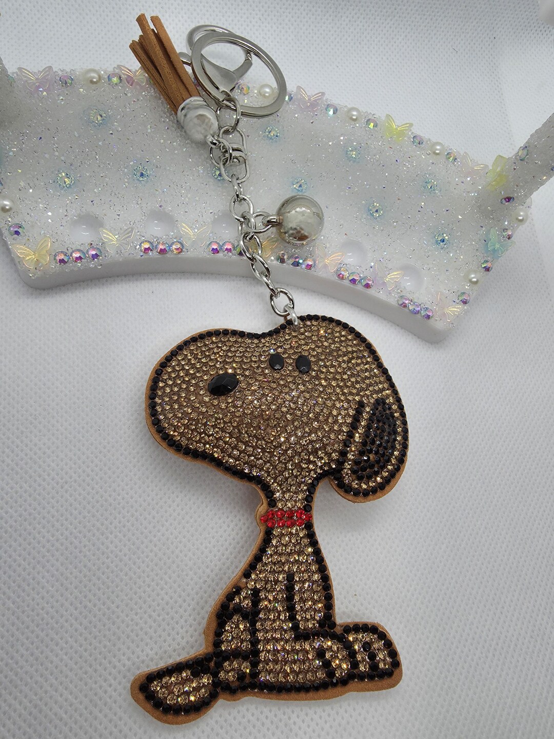 Gold Snoopy Bag Charm, Keychain /bling, Classy - Etsy