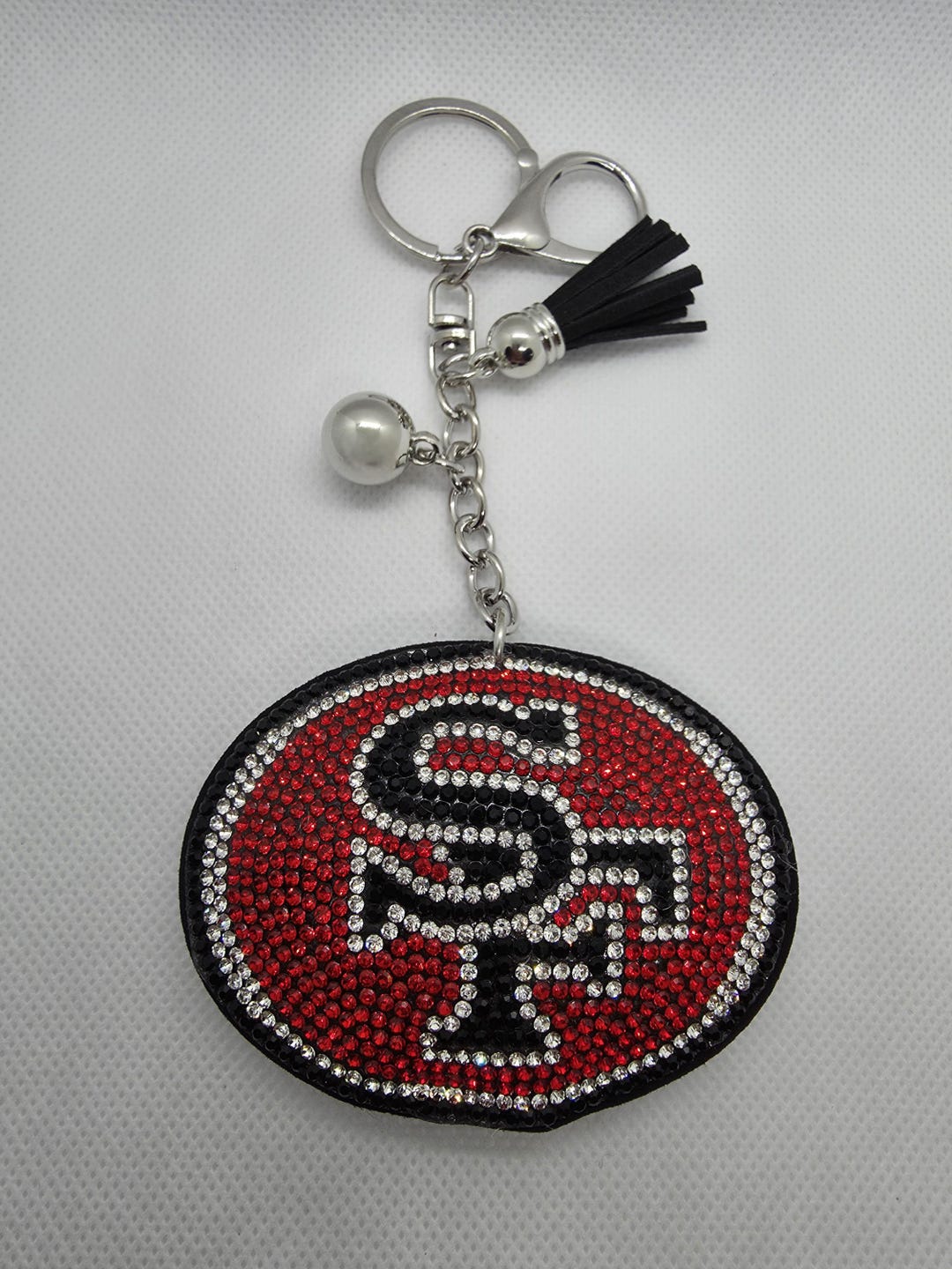 Bling San Francisco 49ers Bag Charm Keychain - Etsy