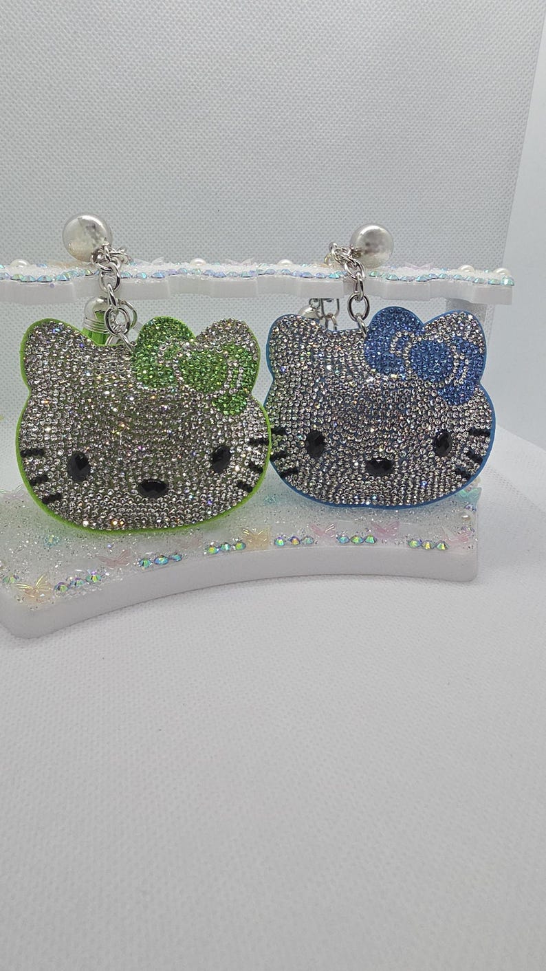Bling Hello Kitty Bag Charm and or Keychain. 4 Colors Available - Etsy