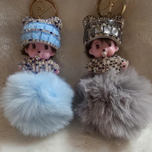 Monchichi Keychain - Etsy