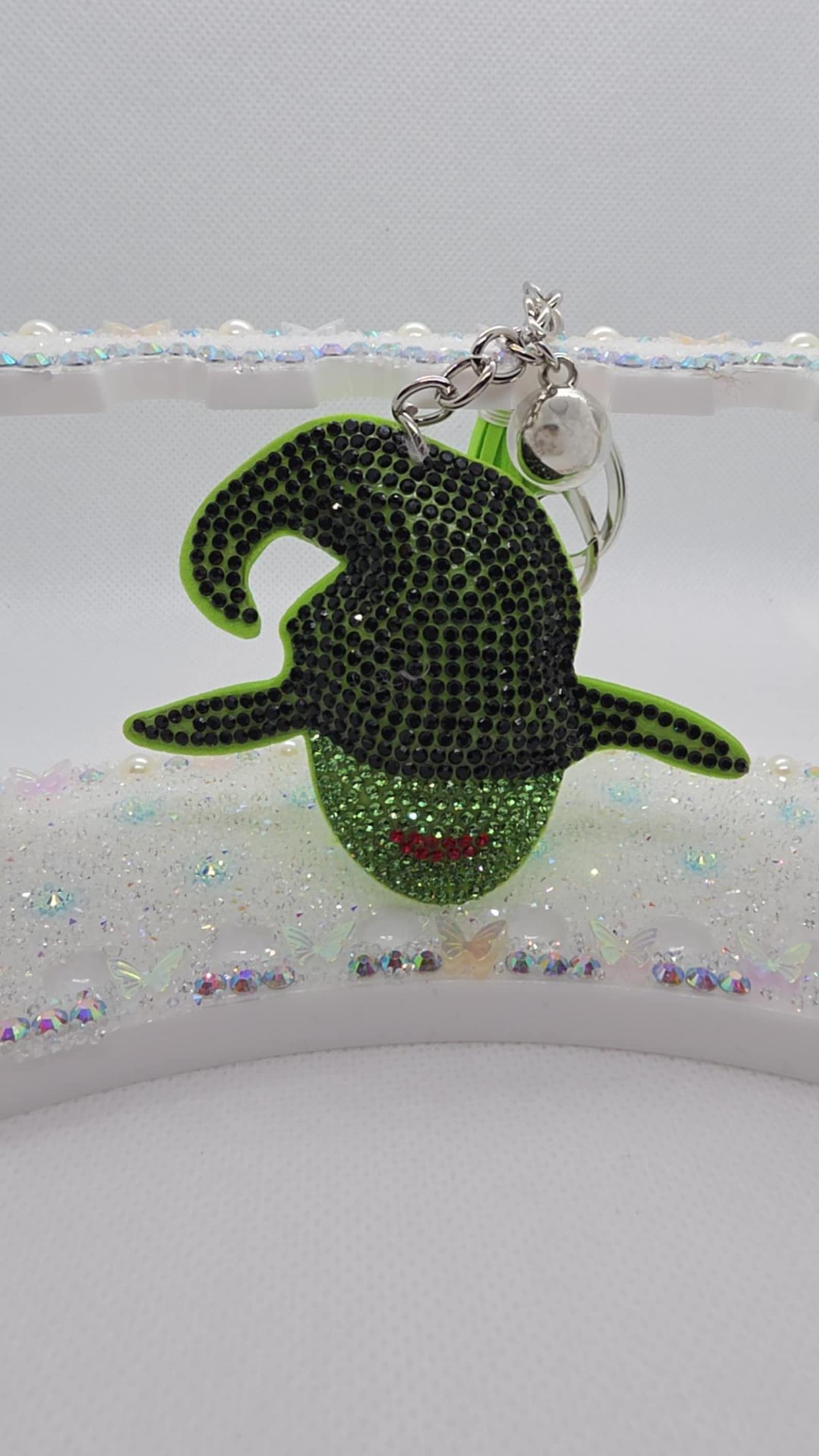 Wicked for Good Elphaba Inspired Green Witch Bling Keychain Bag Charm ...