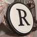 20cm Round Letter R Sign, Monogram, Initial, Wall Art, Home Decor ...