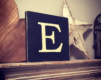 Letter block plaques | Etsy