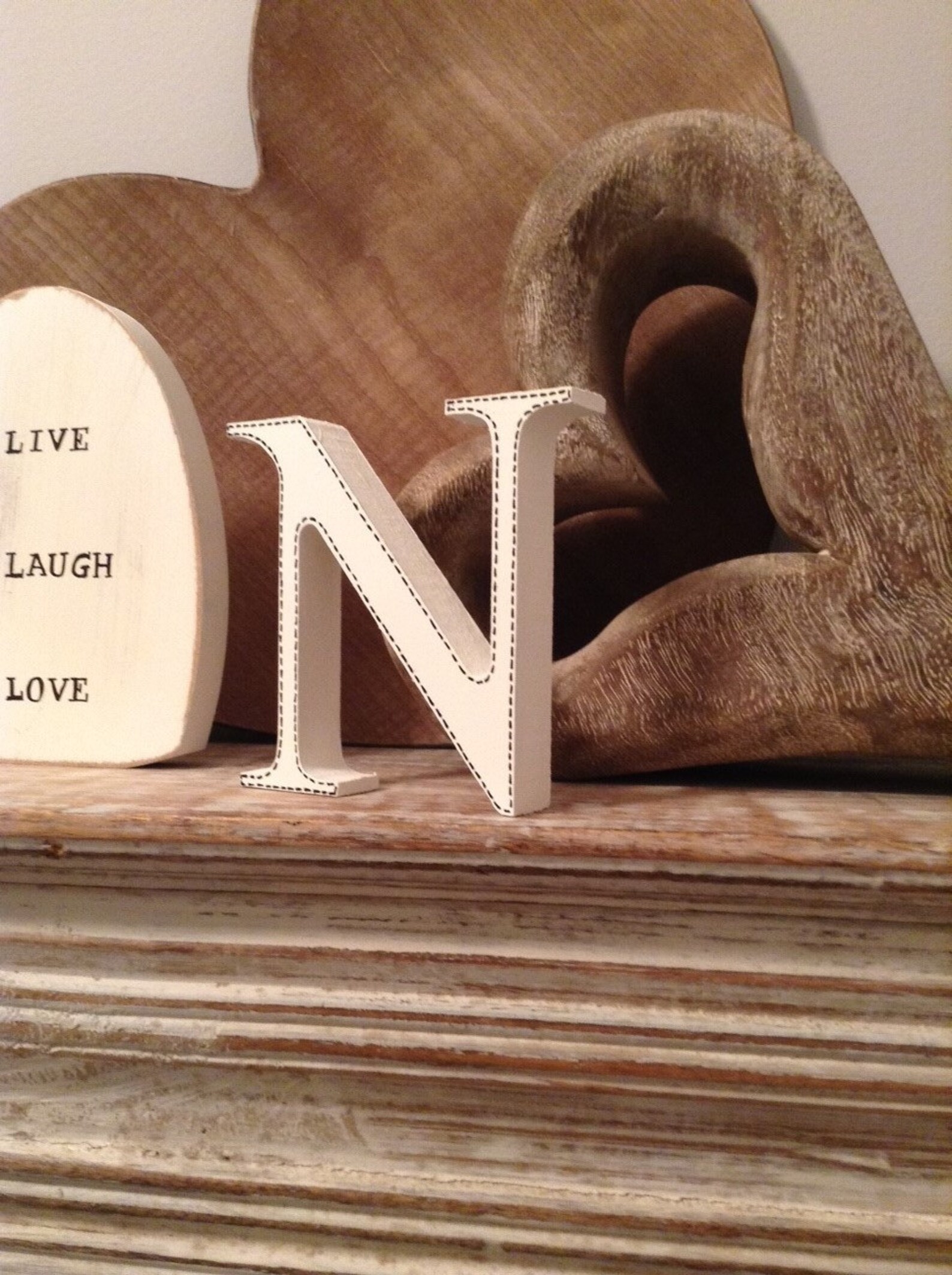 Wooden Letter 'N' 10cm Georgian Font Various - Etsy UK