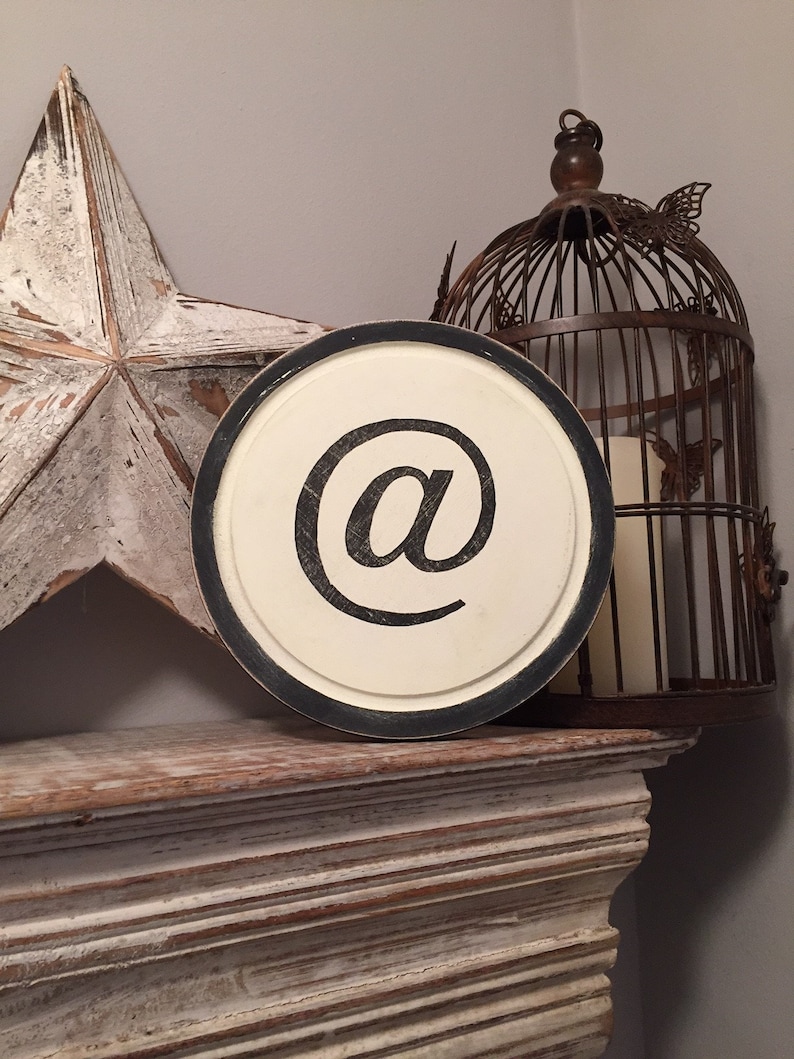 15cm Round Letter & Sign, Monogram, Initial, Wall Art, Home Decor ...