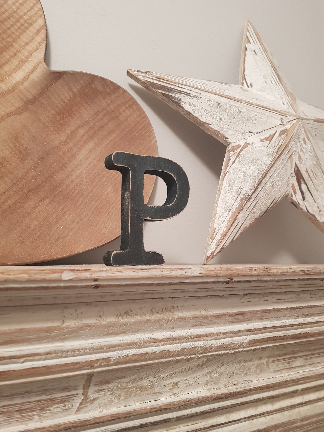 Painted Wooden Letter - P - Typewriter Font - Various Finishes and ...