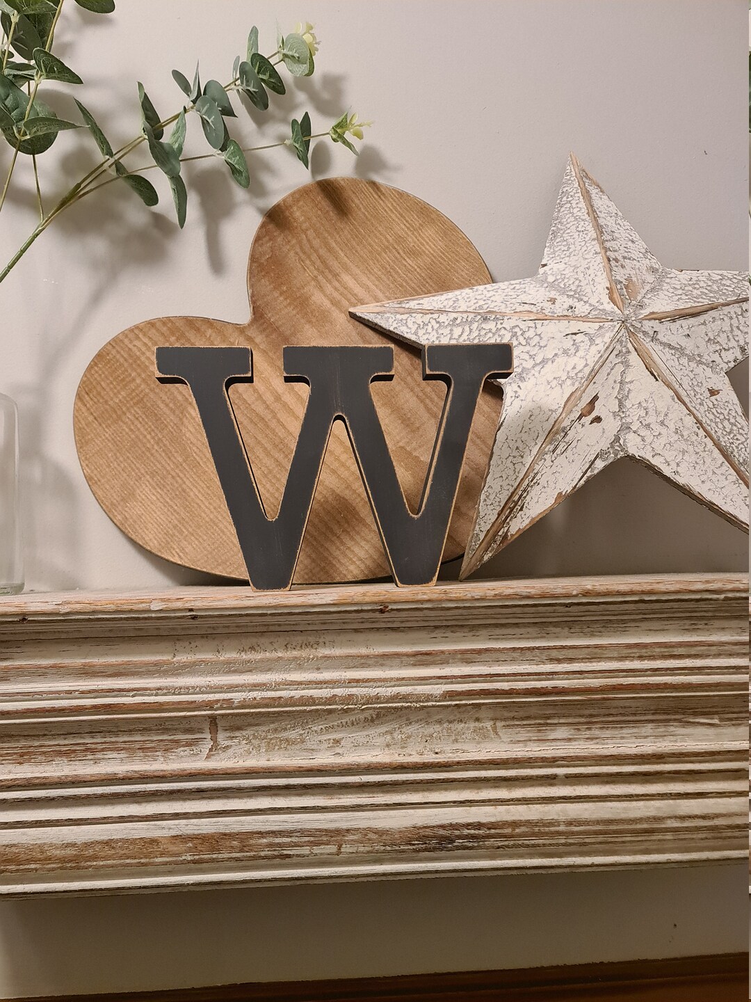 Wooden Letter W - 30cm - Rockwell Font - Various Finishes, Standing - Etsy