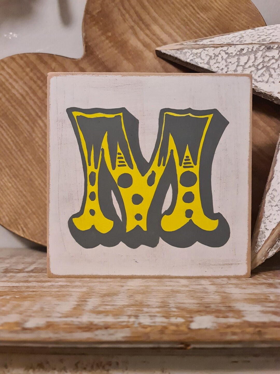Personalized Letter Block, Initial, Wooden Letters, Monograms, Carnival ...