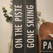 Set of 6 Wooden Ski Signs Chalet Lodge Apartment Decor Ski - Etsy