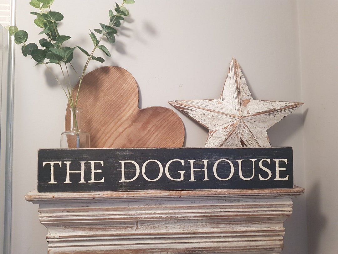 Large Wooden Sign - the Dog House - 60cm - Etsy UK