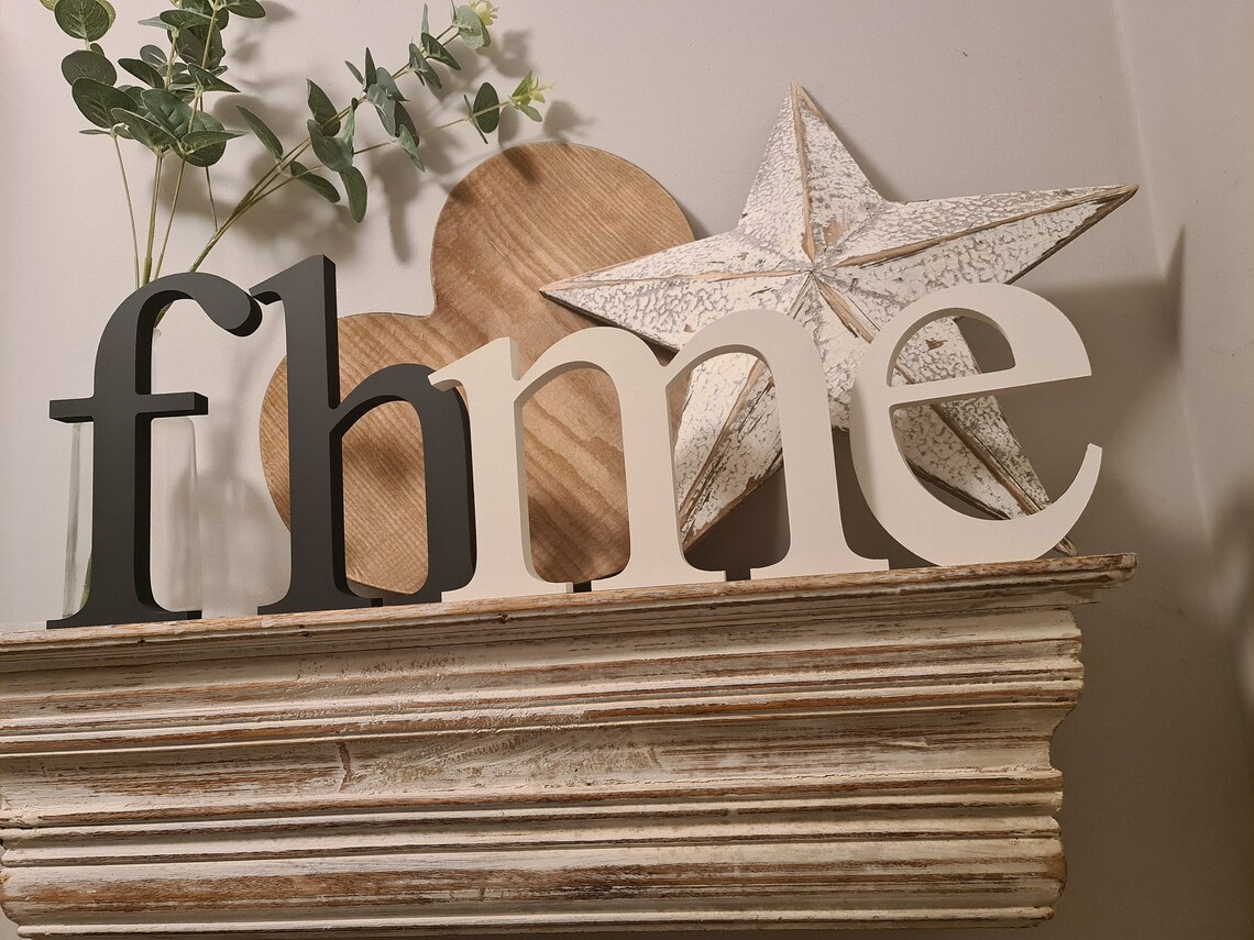Wooden Lowercase Letters- Times Font - Various Finishes, Standing ...