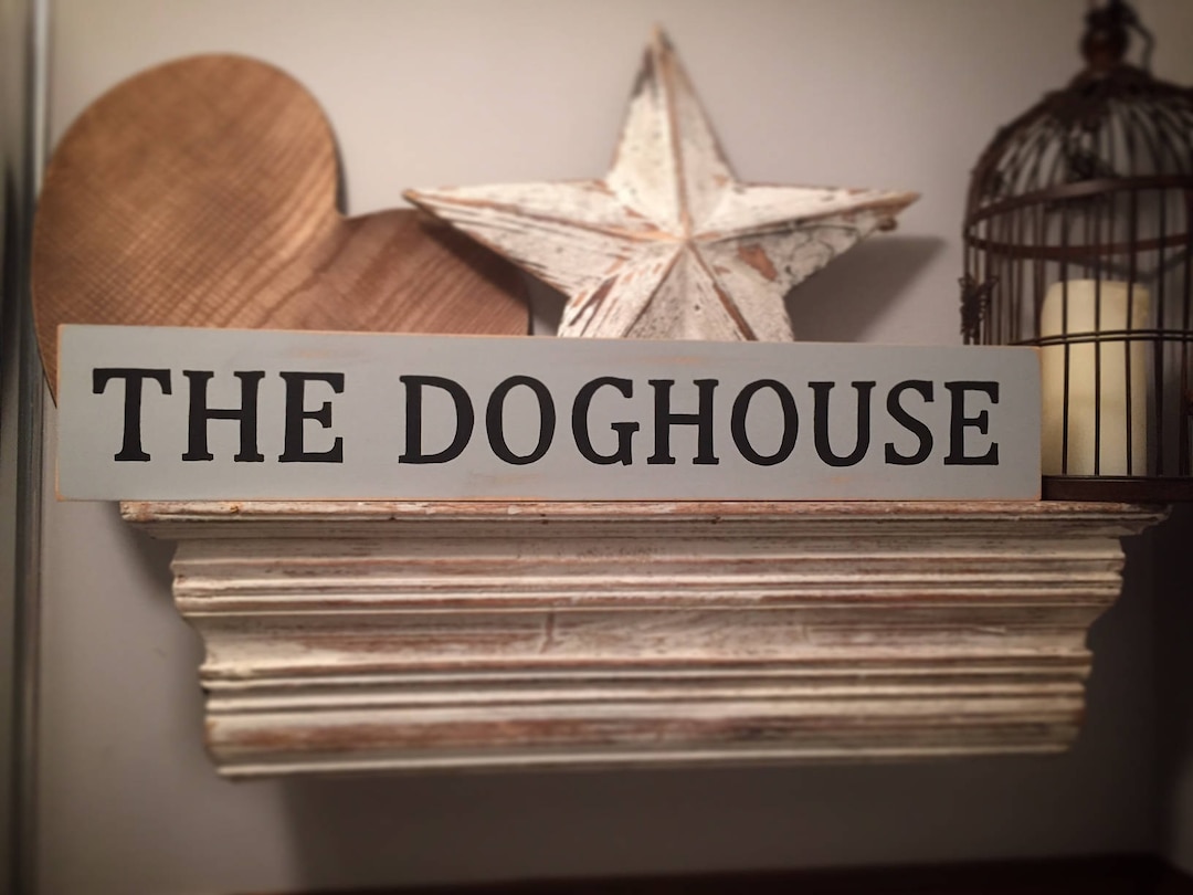 Large Wooden Sign - the Dog House - Rustic, 60cm - Etsy