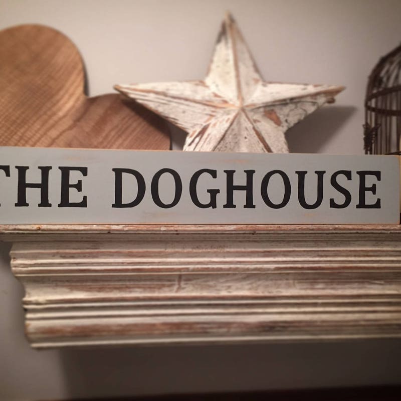 Dog House Plaque - Etsy UK