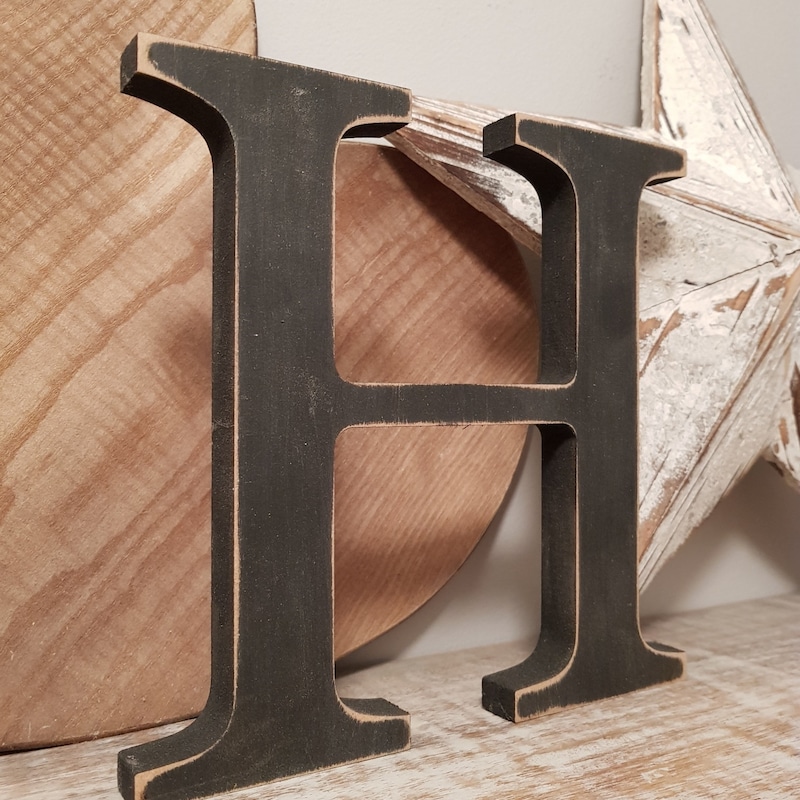 Wood Letter H - Etsy