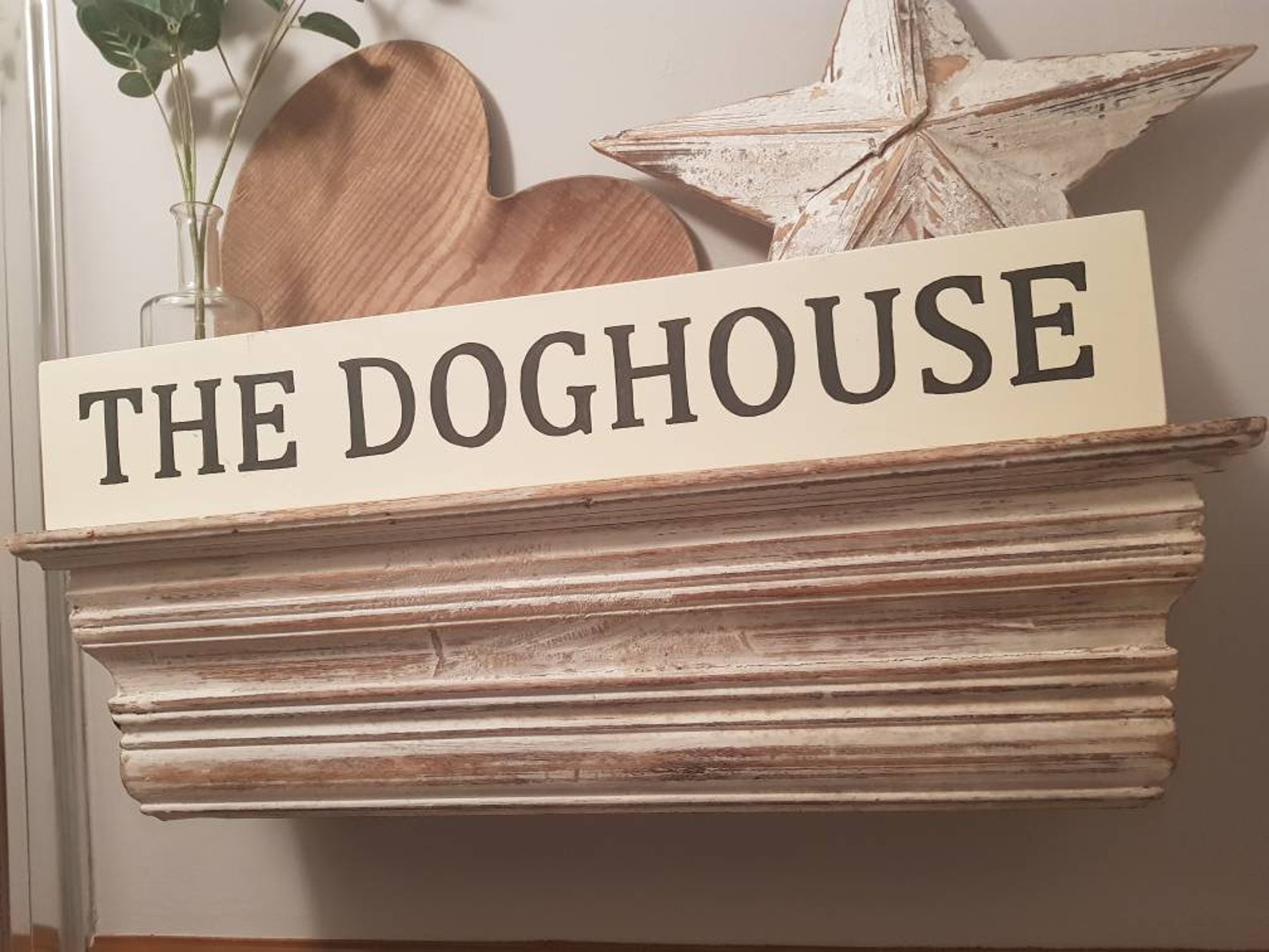 Large Wooden Sign the Dog House 60cm - Etsy UK