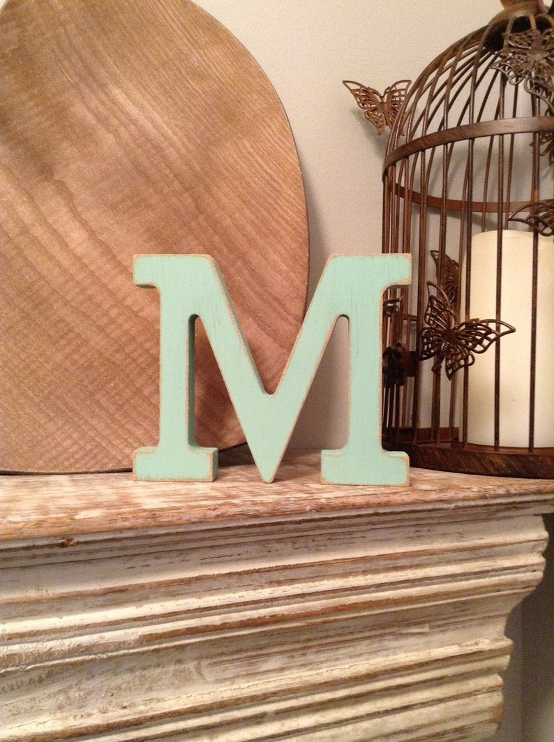 Wooden Letter M Personalized Name Letter Nursery | Etsy UK