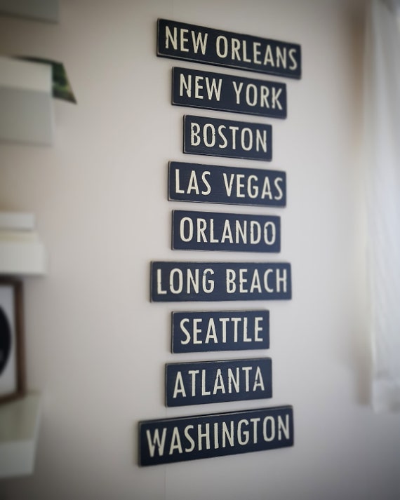 Personalized Sign Custom City State Country Name Gift - Etsy