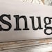 Handmade Wooden Sign - Let's Snuggle - Rustic, Vintage, Shabby Chic ...