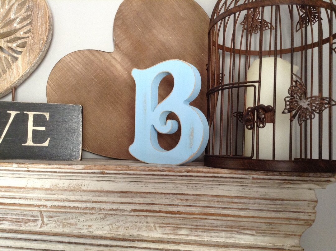 Wooden Letter B – Personalised Name Letter – Nursery Decoration Ideas ...