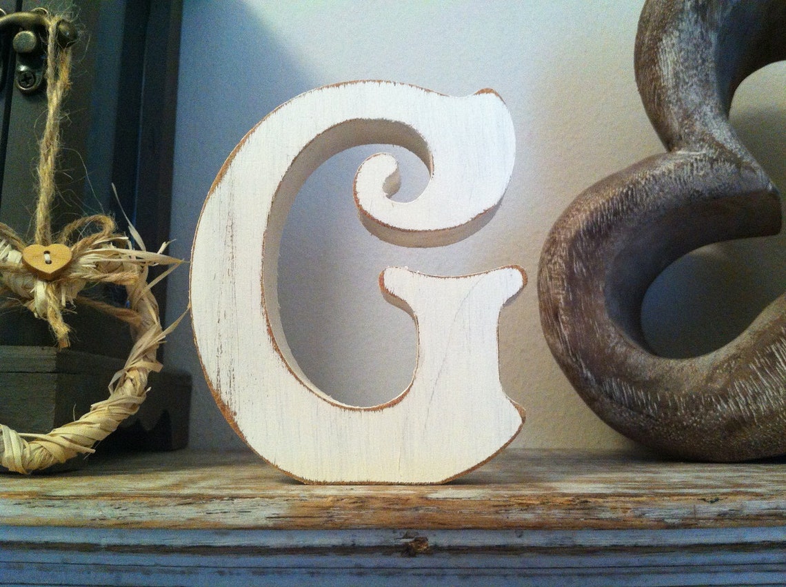 Wooden Letter 'G' 30cm Victorian Font various | Etsy