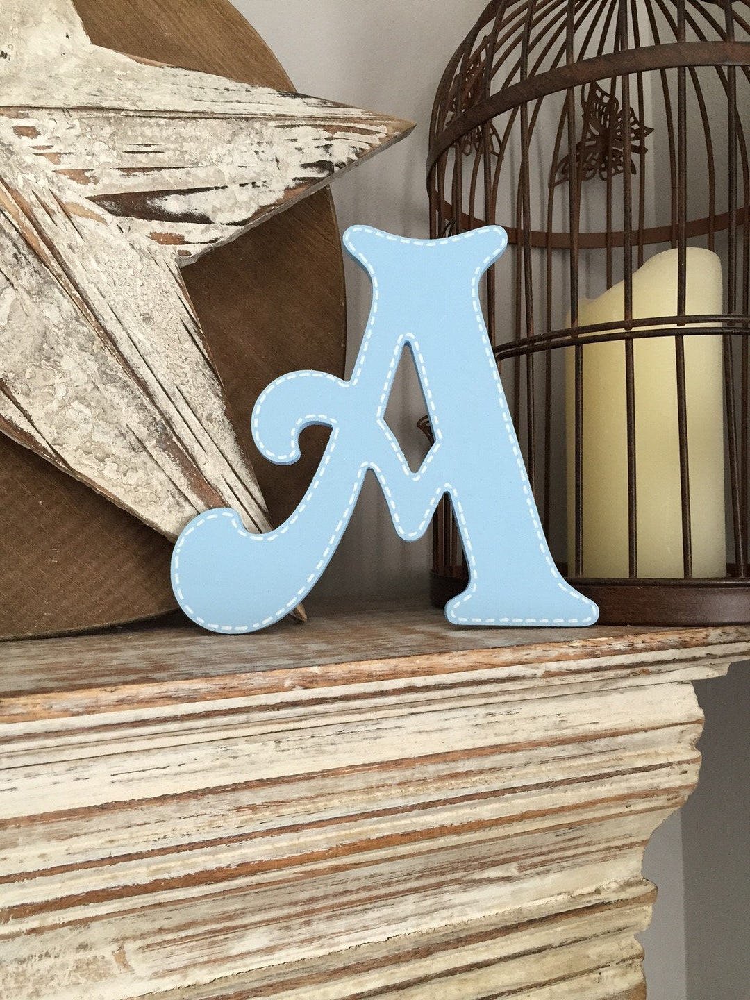 Wooden Letter A – Personalised Name Letter – Nursery Decoration Ideas ...