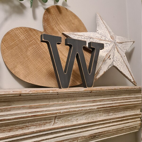 Wooden Letter W - Etsy