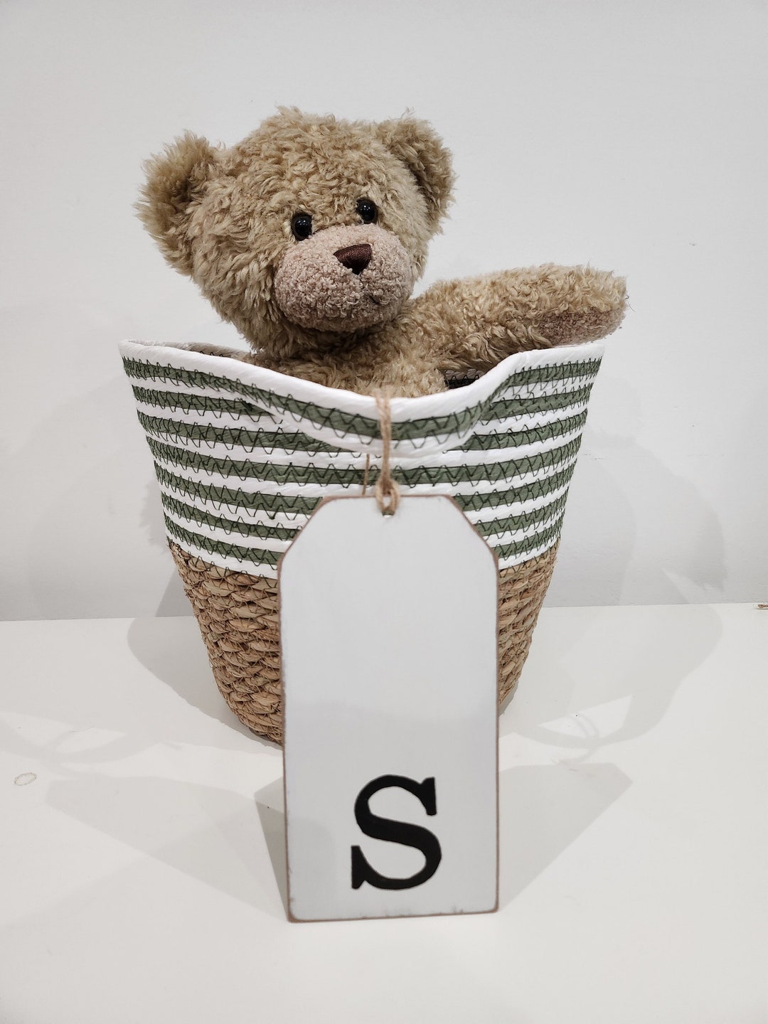 Personalized Wooden Gift Tag: Hand Lettered Stocking Tag (16cm) - Etsy
