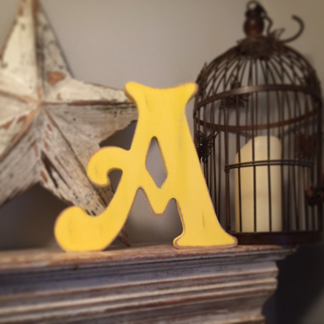 Wooden Letter A – Personalised Name Letter – Nursery Decoration Ideas ...