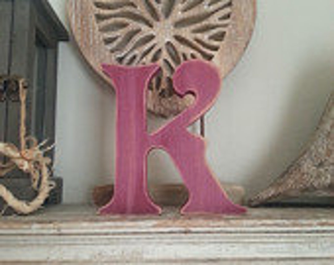 Wooden Letter 'K' 30cm Victorian Font Various Finishes, Standing - Etsy