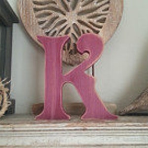 Wooden Letter 'K' 30cm Victorian Font Various Finishes, Standing - Etsy