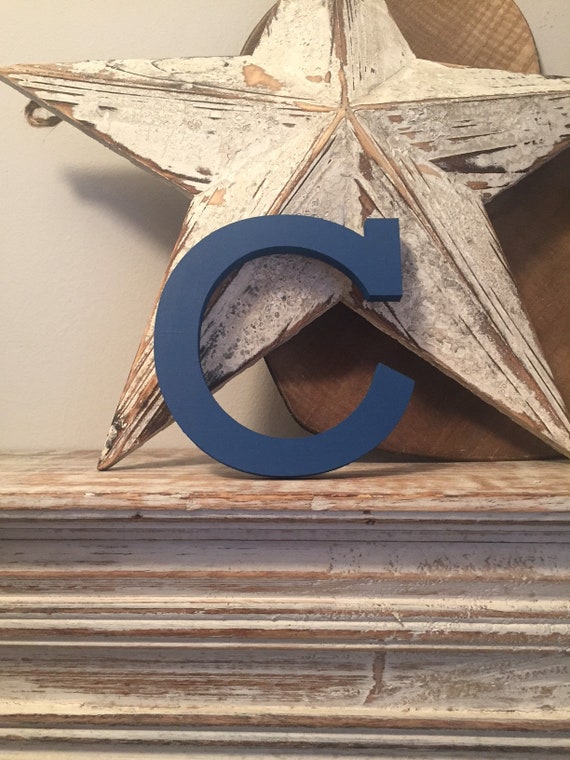 Wooden Letter 'C' 25cm Rockwell Font Various | Etsy