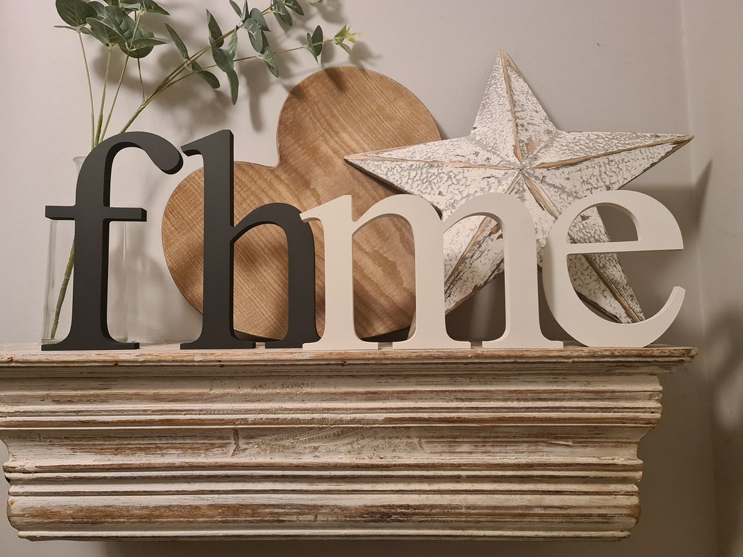 Wooden Lowercase Letters- Times Font - Various Finishes, Standing ...