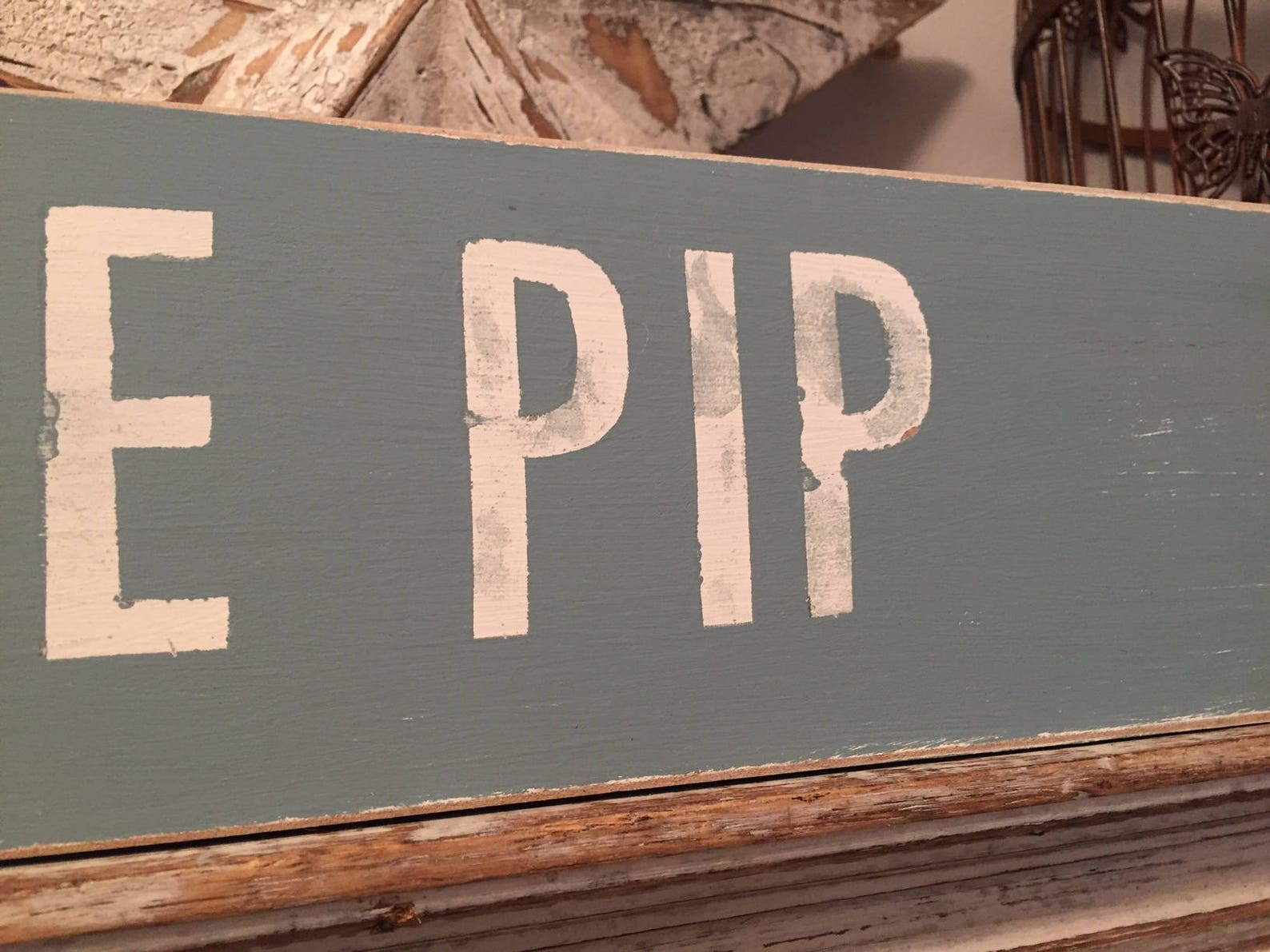 Handmade Wooden Sign TOODLE PIP Rustic Vintage Shabby - Etsy