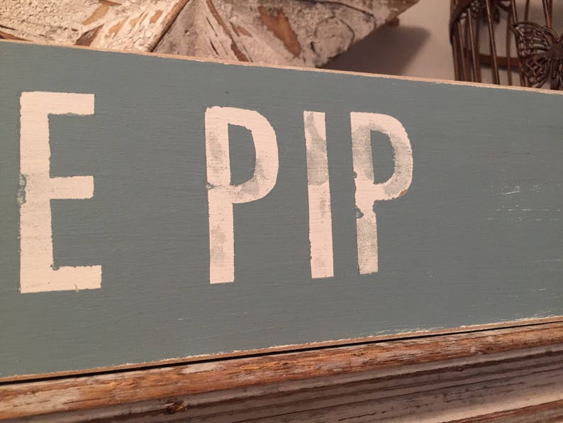 Handmade Wooden Sign TOODLE PIP Rustic Vintage Shabby | Etsy