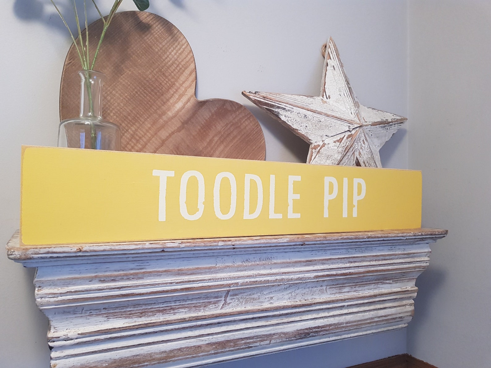 Handmade Wooden Sign TOODLE PIP Rustic Vintage Shabby - Etsy UK