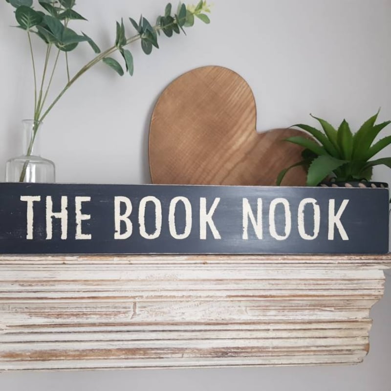 Library Sign Booknook - Etsy UK