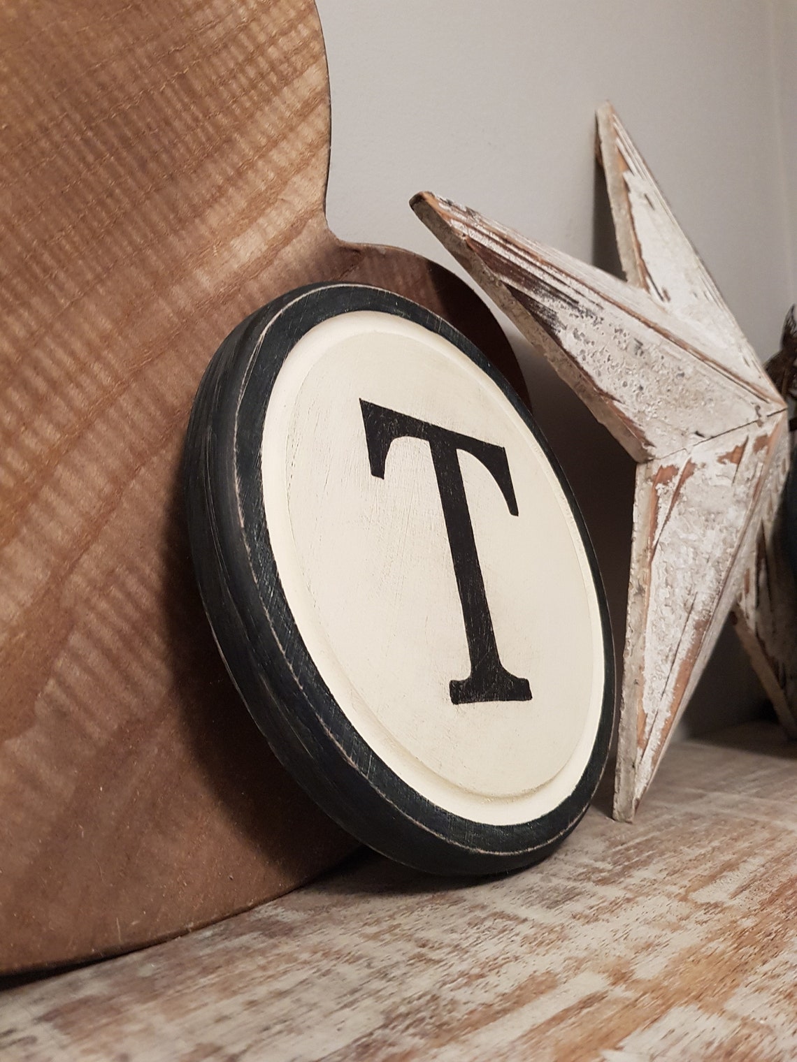 20cm Round Letter R Sign Monogram Initial Wall Art Home - Etsy