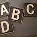 Wooden Sign Vintage Style Personalised Letter Blocks - Etsy UK