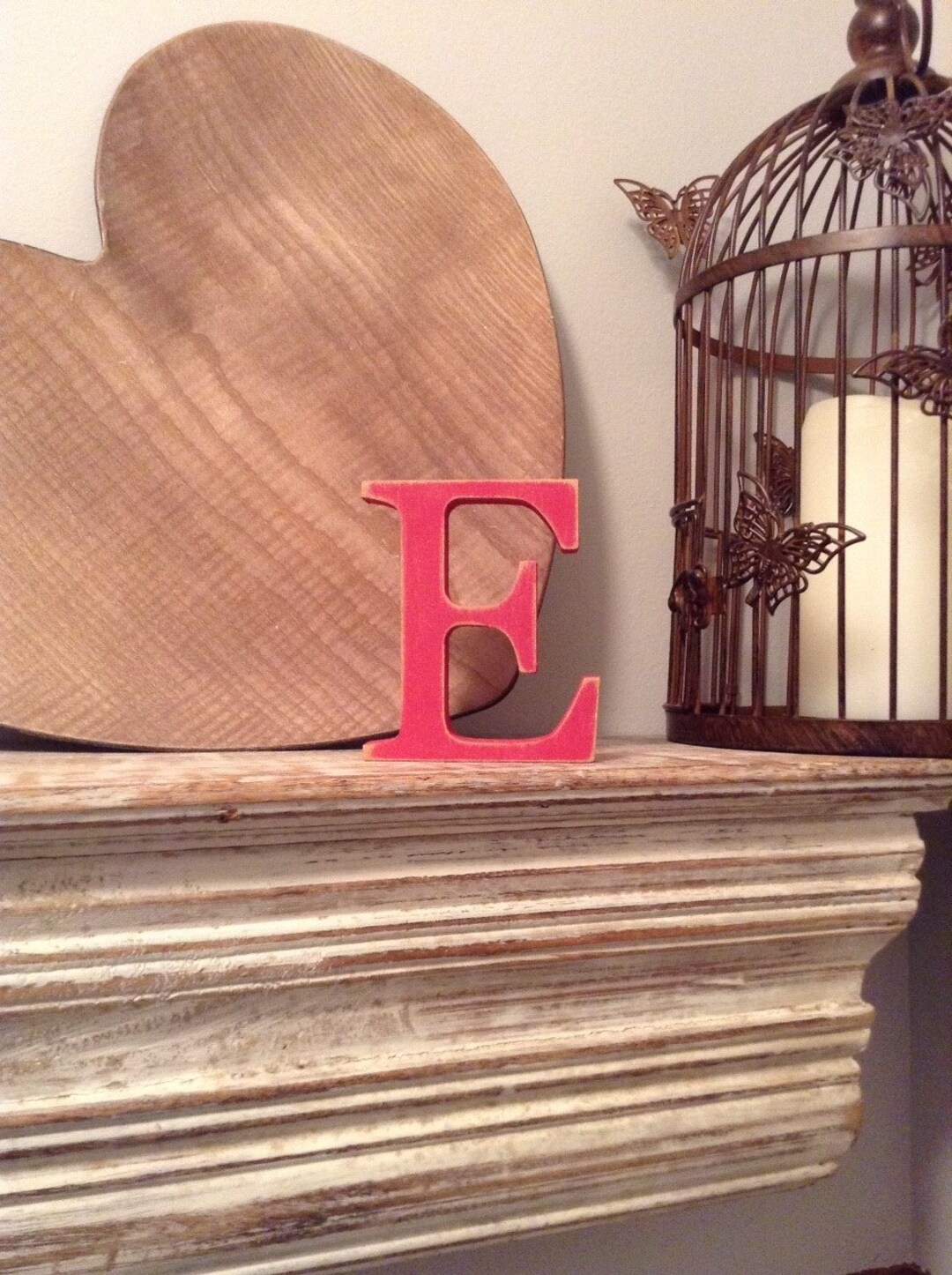 Wooden Letter E – Personalised Name Letter – Nursery Decoration Ideas ...