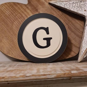 15cm Round Letter G Sign, Monogram, Initial, Wall Art, Home Decor ...