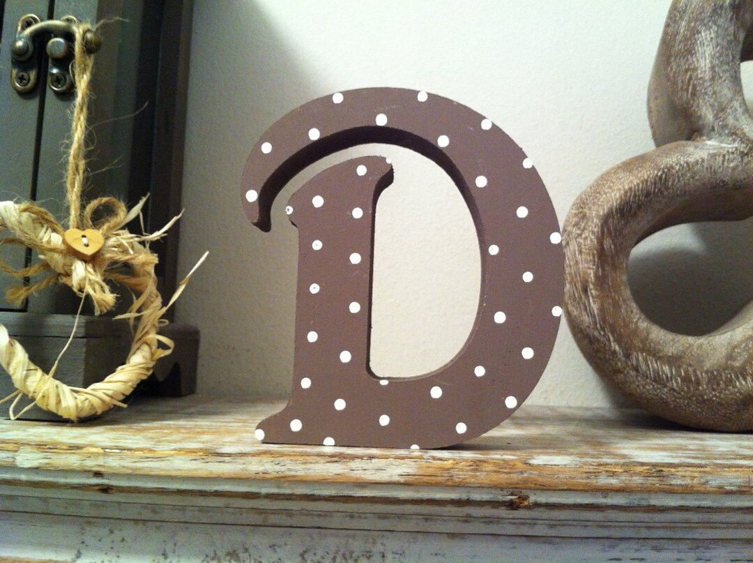 Wooden Letter 'D' 30cm Victorian Font Various Finishes, Standing - Etsy