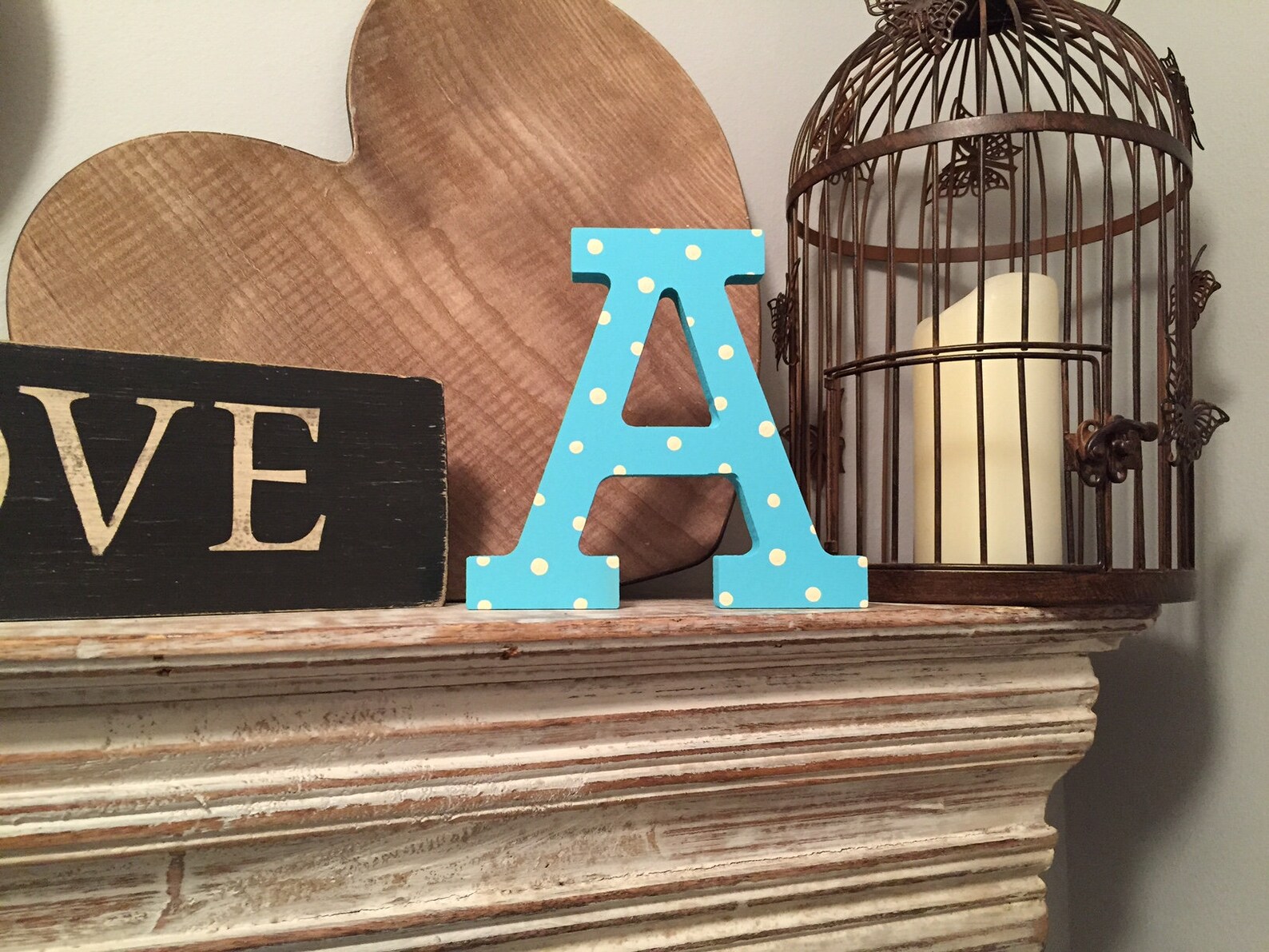 Wooden Letter A Personalised Name Letter Nursery Decoration Ideas ...