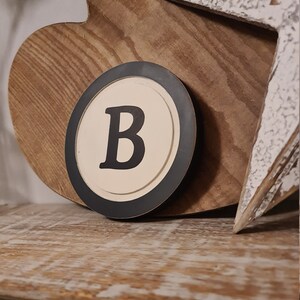 20cm Round Letter B Sign, Monogram, Initial, Wall Art, Home Decor ...
