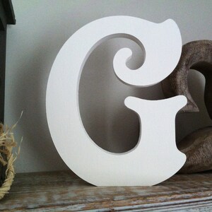 Wooden Letter 'G' - 30cm - Victorian Font - Various Finishes, Standing ...