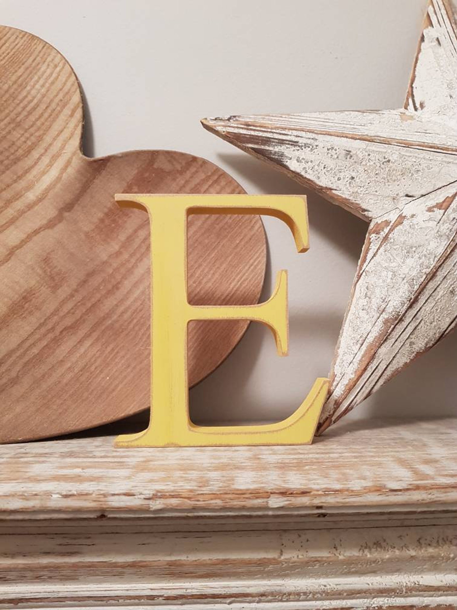 Painted Wooden Letter E - Georgia Font - Various Finishes and Colours ...