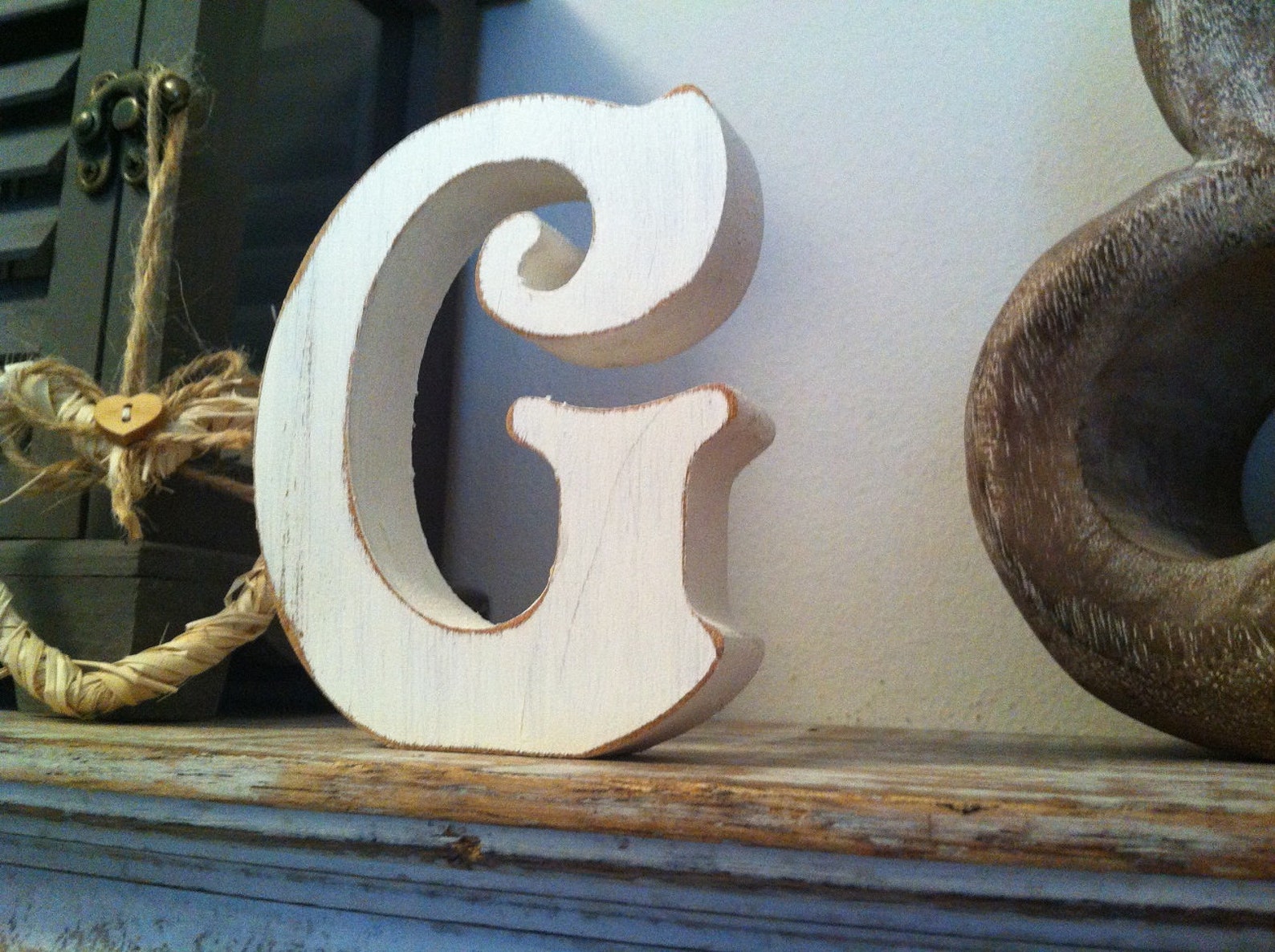 Wooden Letter 'G' 30cm Victorian Font various | Etsy