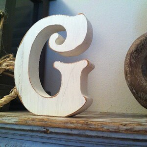 Wooden Letter 'G' - 30cm - Victorian Font - Various Finishes, Standing ...