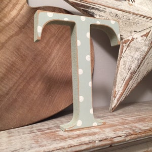 Wooden Letter T – Personalised Name Letter – Nursery Decoration Ideas ...