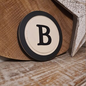 20cm Round Letter B Sign, Monogram, Initial, Wall Art, Home Decor ...